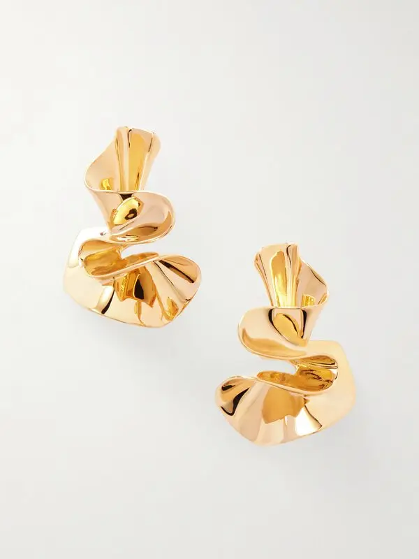 Bottega Veneta Plated Earrings - Gold