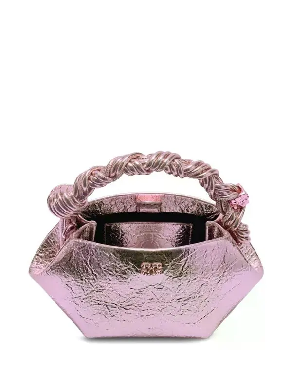 GANNI Metallic Mini Bag With Braided Handle