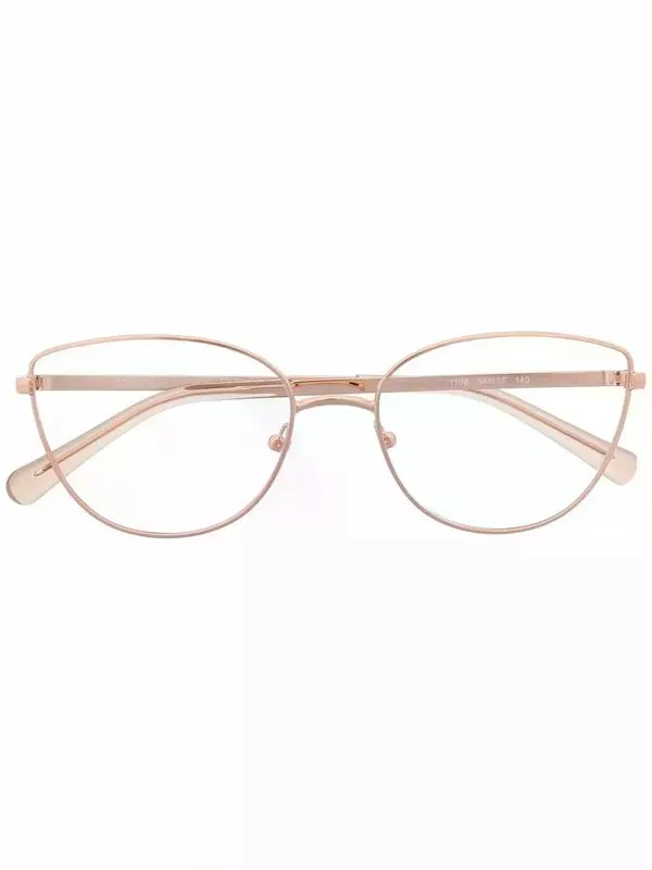 Michael Kors Logo Square-frame Glasses - Gold