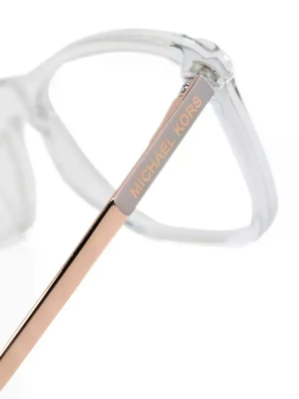 Michael Kors Logo-engraved Square-frame Glasses
