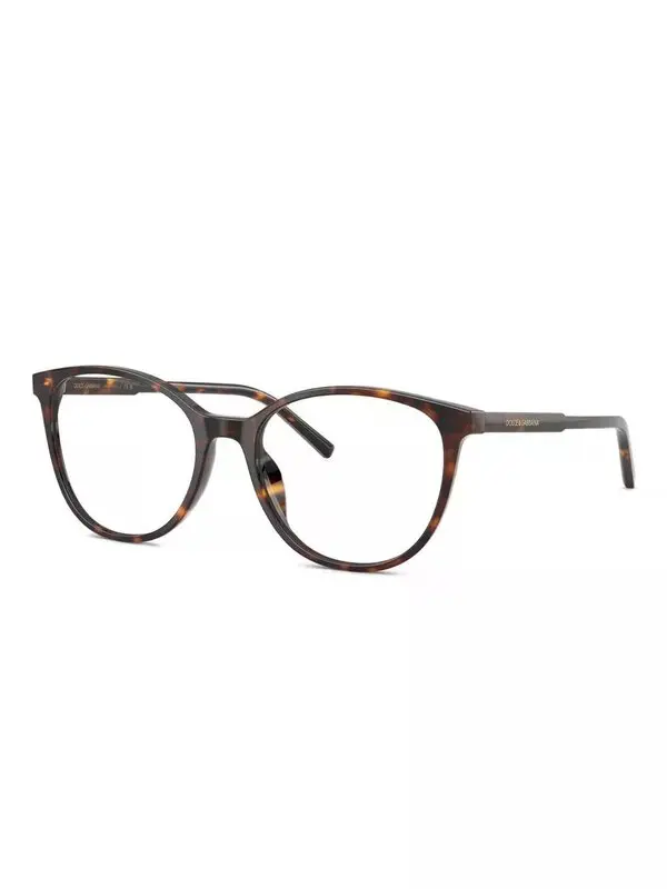 Dolce & Gabbana Tortoiseshell Round-frame Glasses