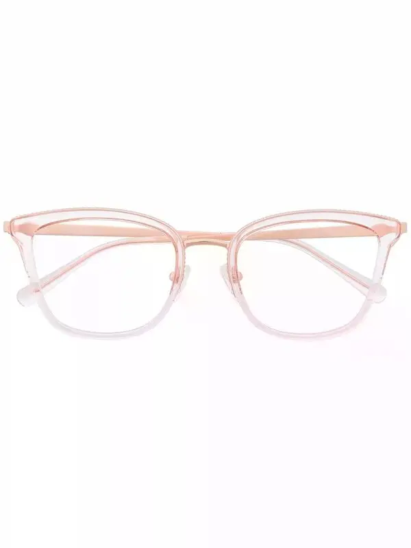 Michael Kors Round Clear-frame Glasses With Case