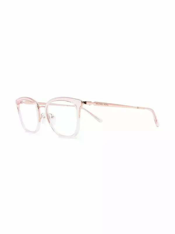 Michael Kors Round Clear-frame Glasses With Case
