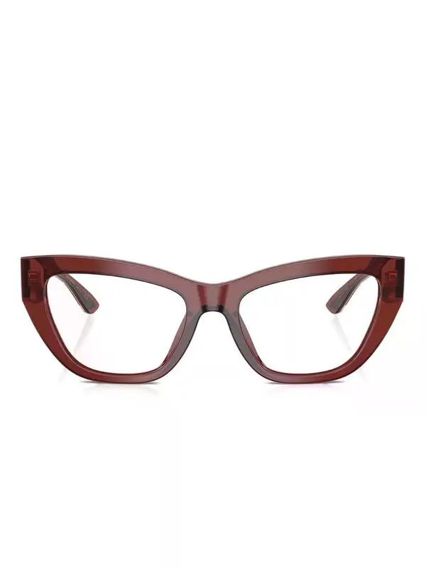 Dolce & Gabbana Cat-eye Lace Detail Glasses - Red