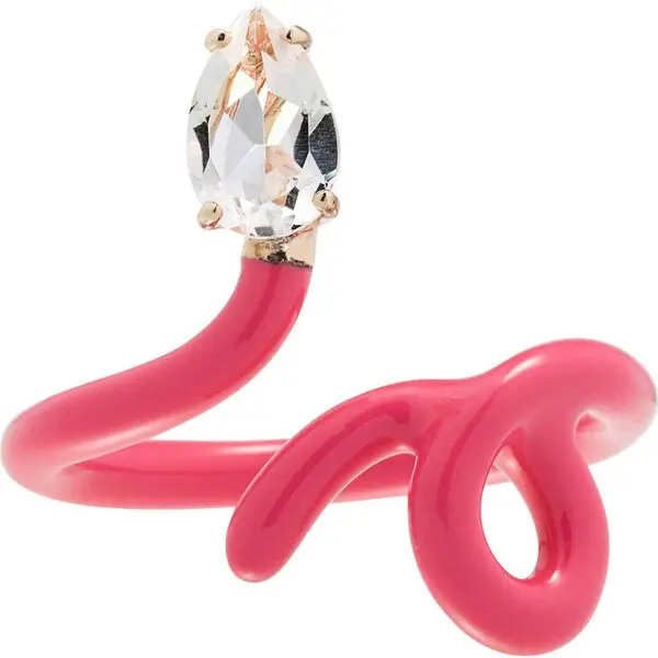Bea Bongiasca Baby Vine Tendril Ring - Pink