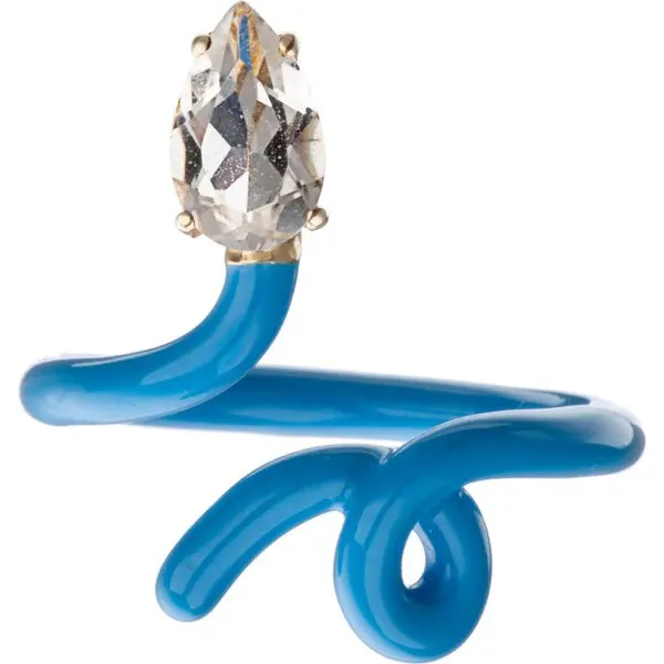 Bea Bongiasca Baby Vine Tendril Ring - Turquoise