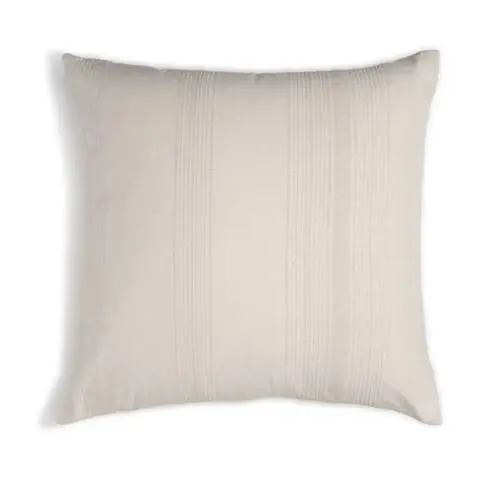 SUSTAINABLE THREADS Ecoloom Handwoven Cotton Pillow With Down-alternative Insert - Whipped Cream
