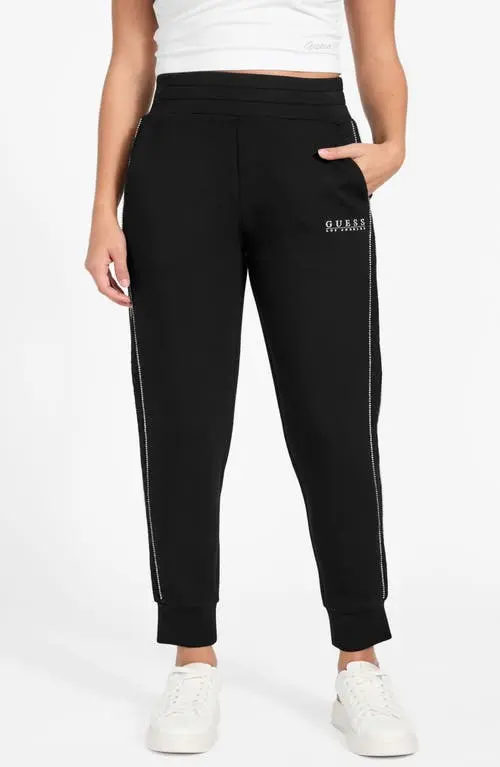 Guess Scuba Joggers With Lace Detail - Black