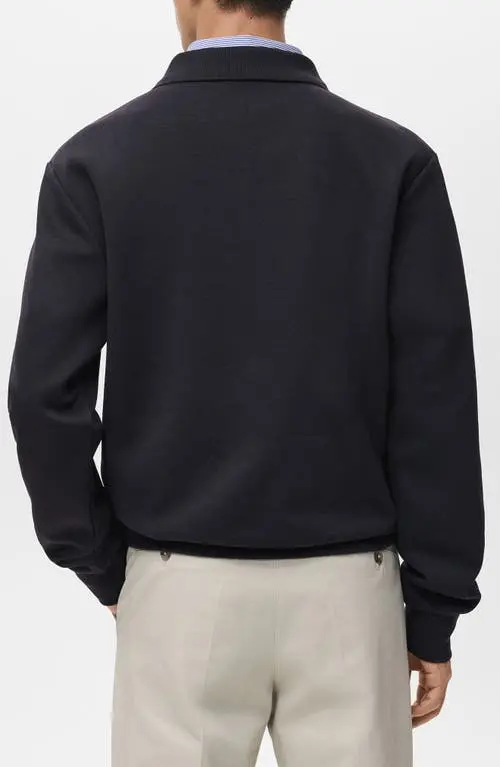 Mango Regular Fit Polo Sweatshirt