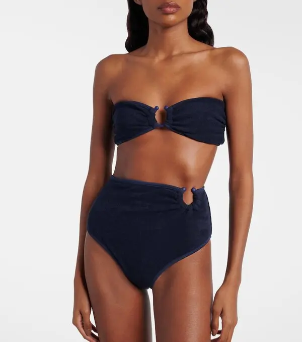 Johanna Ortiz Bandeau Bikini Top - Blue