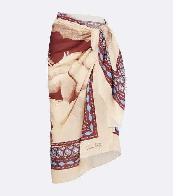 Johanna Ortiz Printed Cotton Beach Cover-up - Multicoloured