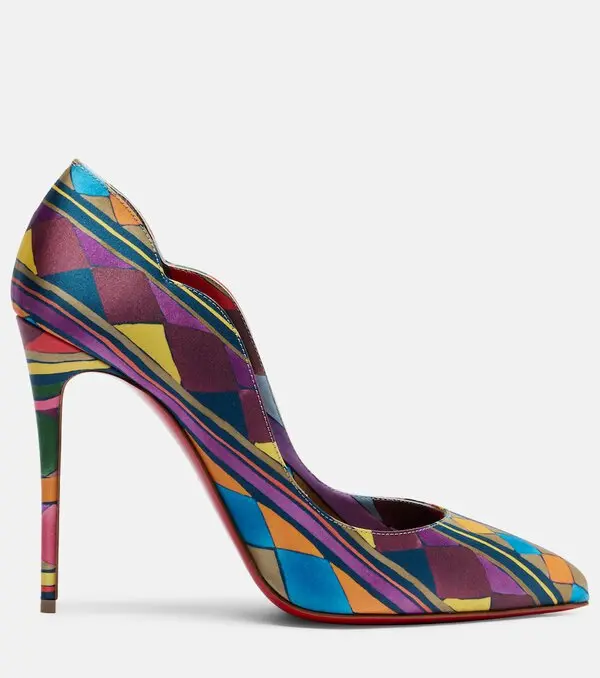 CHRISTIAN LOUBOUTIN Hot Chick Satin Pumps