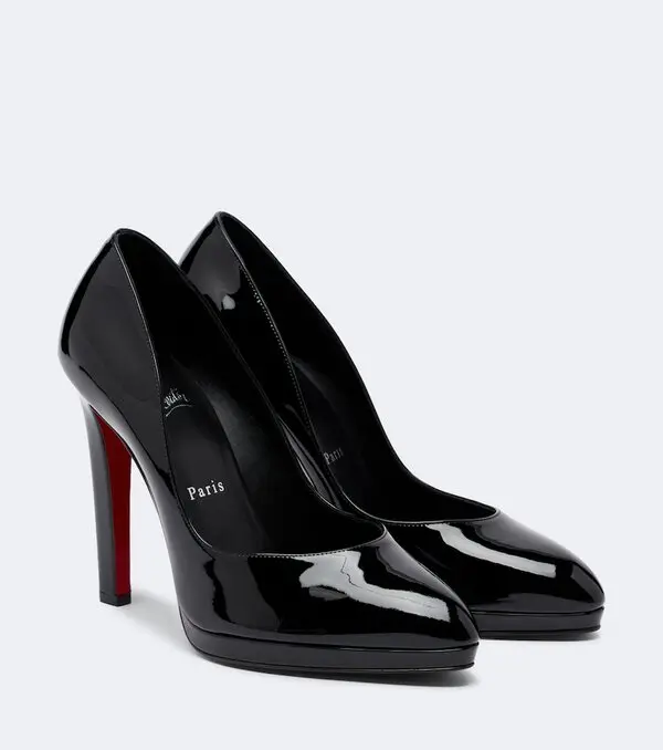 CHRISTIAN LOUBOUTIN Fannylove Patent Leather Pumps - Black