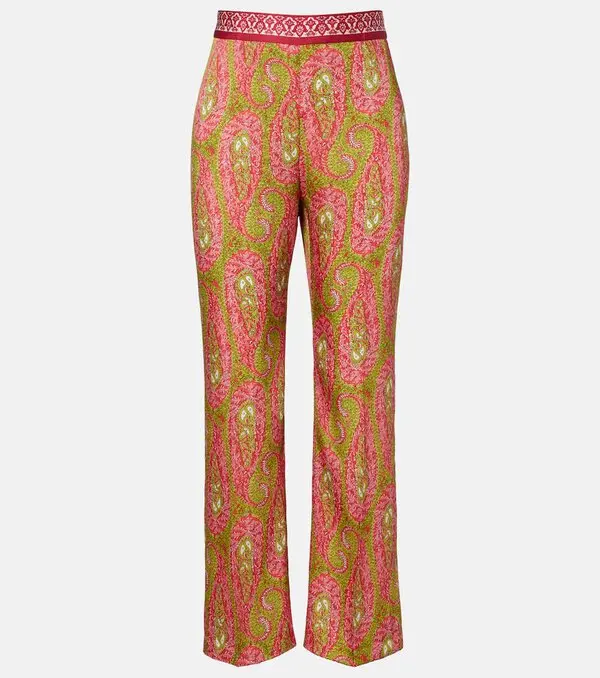 Etro Paisley Bootcut Trousers