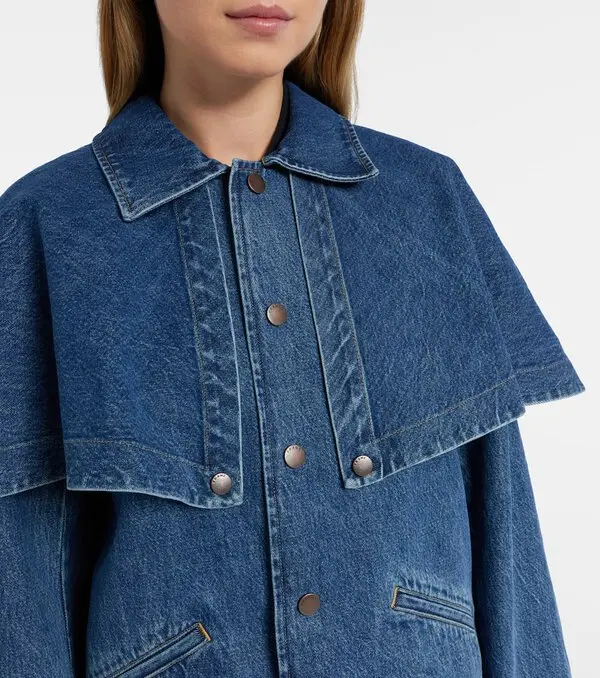 FRAME Cape Denim Jacket - Blue