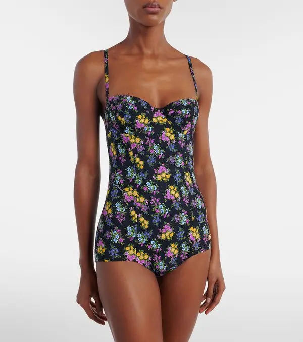 Dolce & Gabbana Floral Print Swimsuit