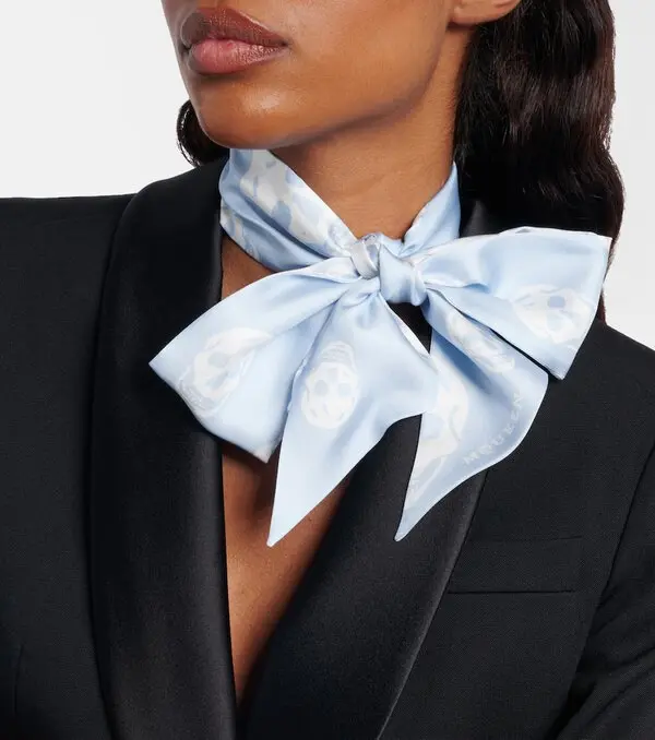 Alexander McQueen Skull Silk Scarf