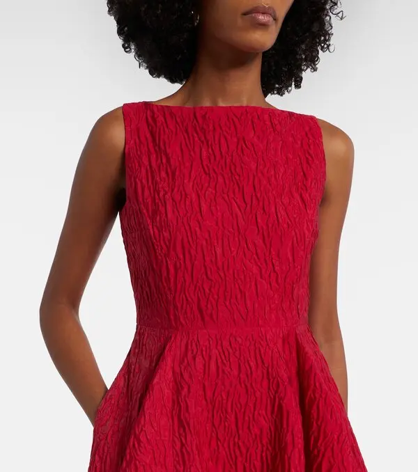 ROKSANDA Tera Cloqué Midi Dress - Red