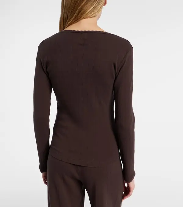 LESET Pointelle Cotton T-shirt