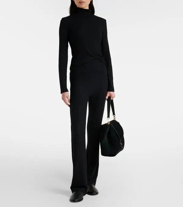 LESET Lauren High-rise Straight Pants