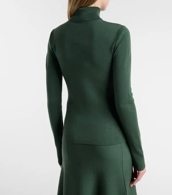 Gabriela Hearst Wool, Cashmere, And Silk Turtleneck Top