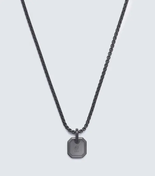 David Yurman Titanium Pendant Necklace