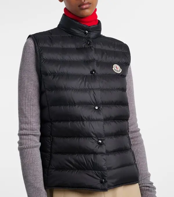 Moncler Liane Cropped Down Vest - Black