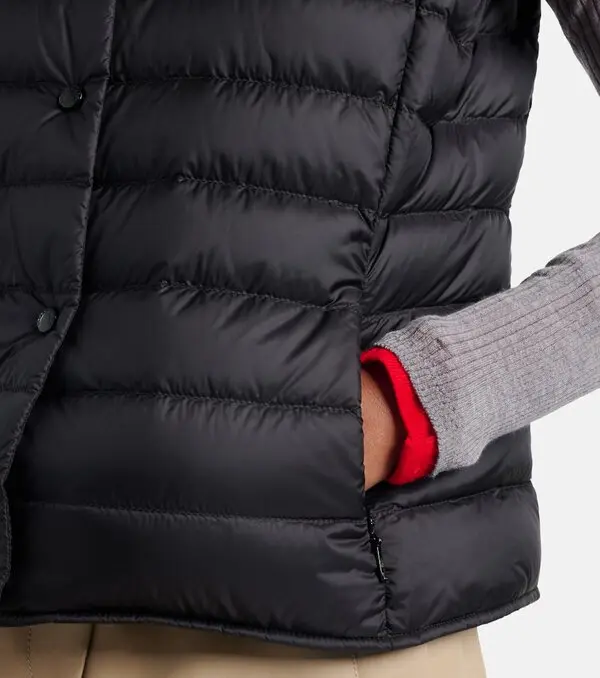 Moncler Liane Cropped Down Vest - Black