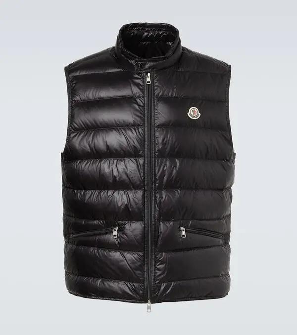 Moncler Quilted Down Vest - Black