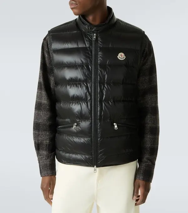 Moncler Quilted Down Vest - Black