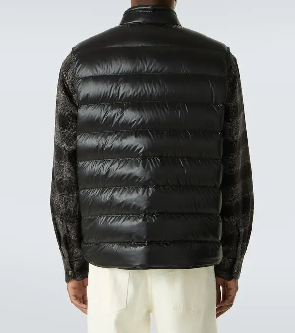 Moncler Quilted Down Vest - Black