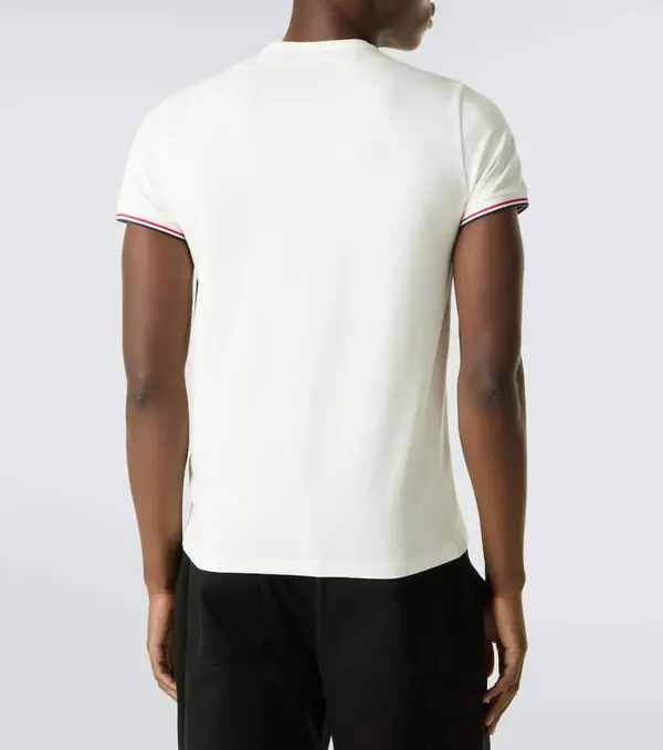 Moncler Cotton-blend Jersey T-shirt - White
