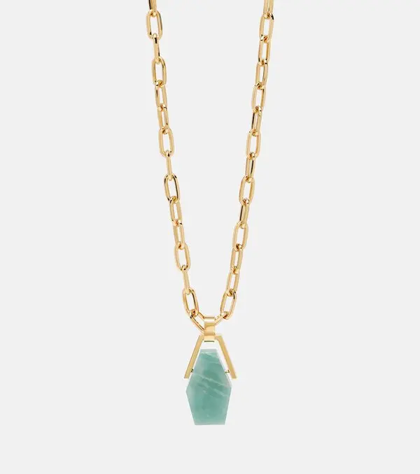 La DoubleJ Portal-plated Chain Necklace - Gold