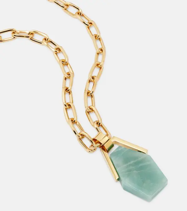 La DoubleJ Portal-plated Chain Necklace