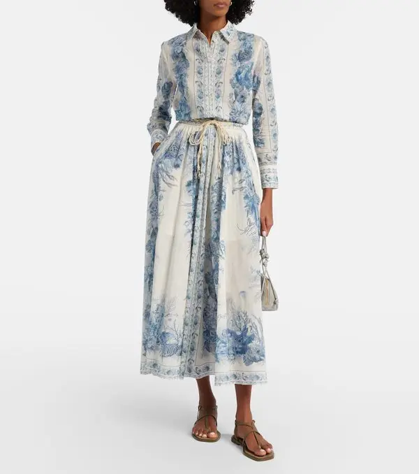 Zimmermann Wanderlust Cotton Shirt - Blue