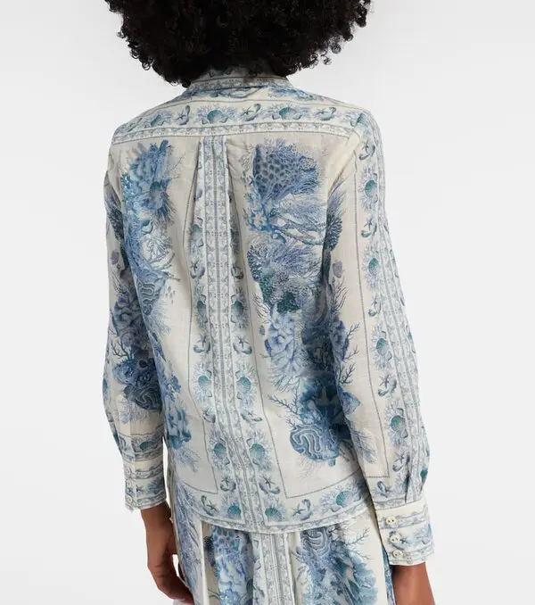 Zimmermann Wanderlust Cotton Shirt - Blue