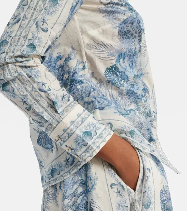 Zimmermann Wanderlust Cotton Shirt - Blue