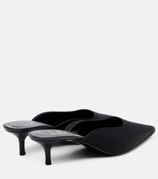 Staud Sebastian Pointed Toe Mules - Black