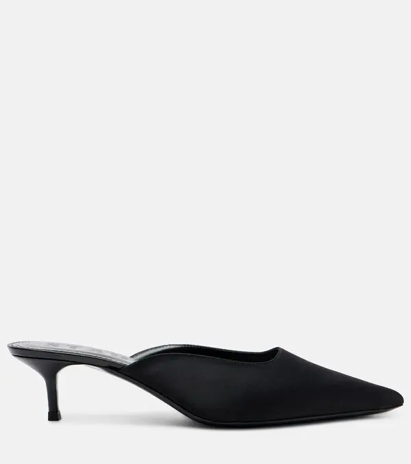 Staud Sebastian Pointed Toe Mules - Black