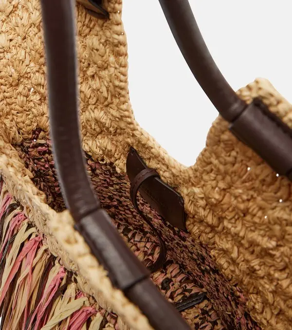 Zimmermann Golden Time Small Raffia Tote Bag