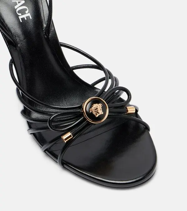 Versace Leather Slingback Sandals