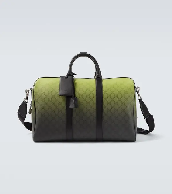 Gucci Gg Canvas Duffle Bag - Green
