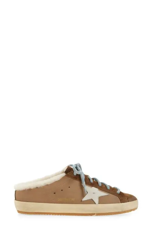 GOLDEN GOOSE Super-star Shearling Lined Mule Sneakers