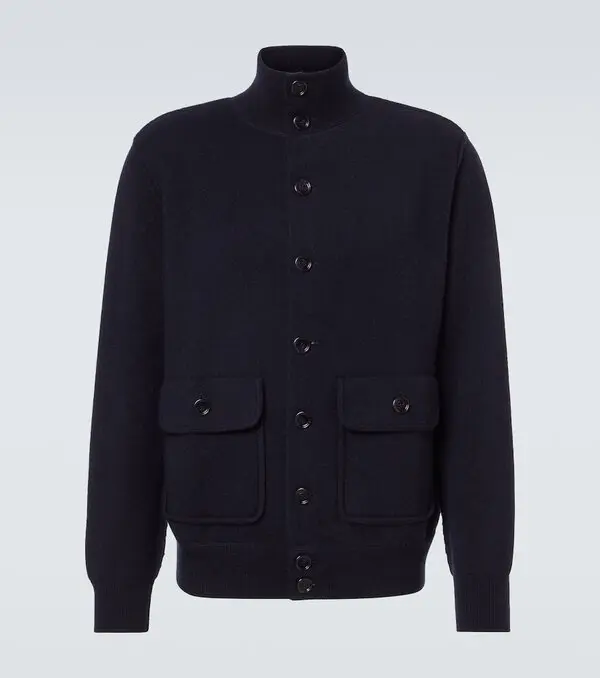 ALLUDE Wool And Cashmere Jacket - Blue