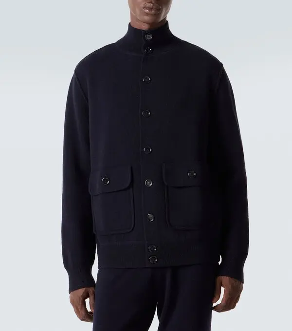 ALLUDE Wool And Cashmere Jacket - Blue