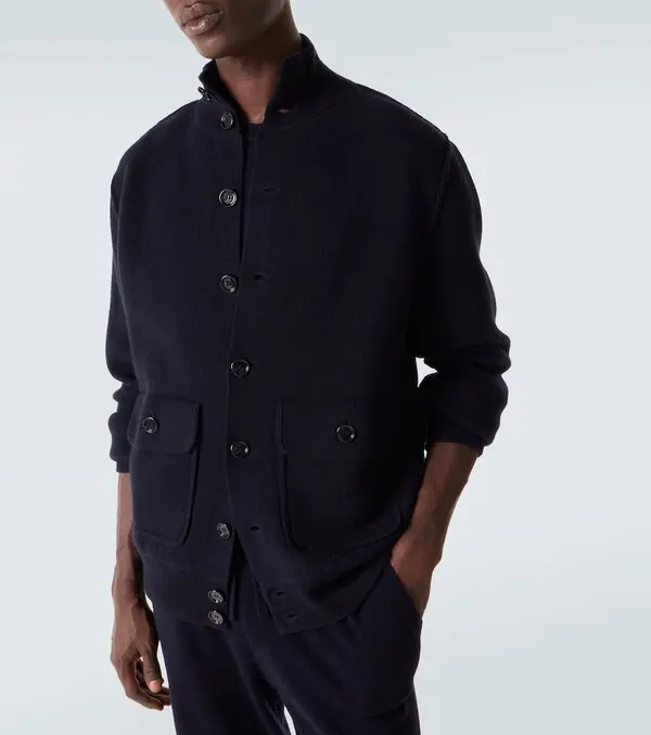ALLUDE Wool And Cashmere Jacket - Blue