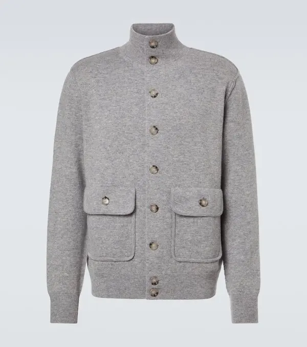 ALLUDE Wool And Cashmere Jacket - Grey