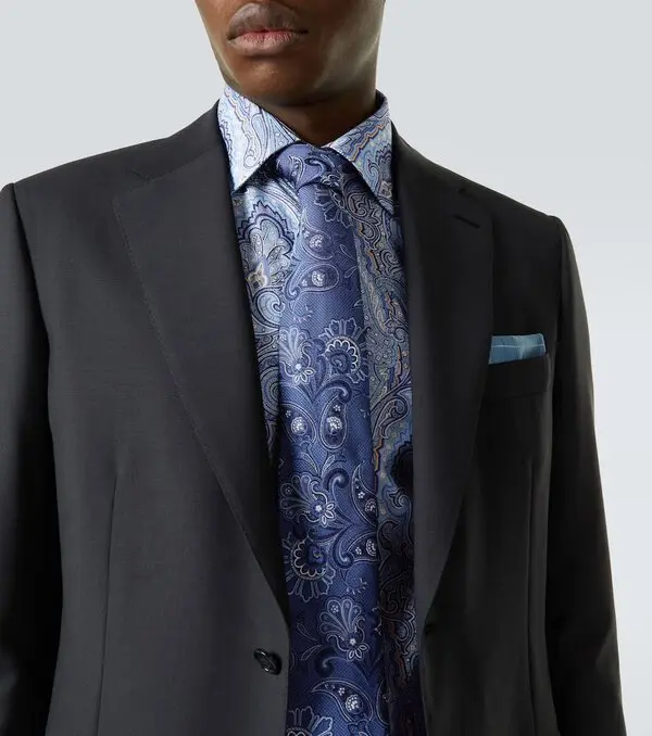 Etro Paisley Cotton Shirt - Blue