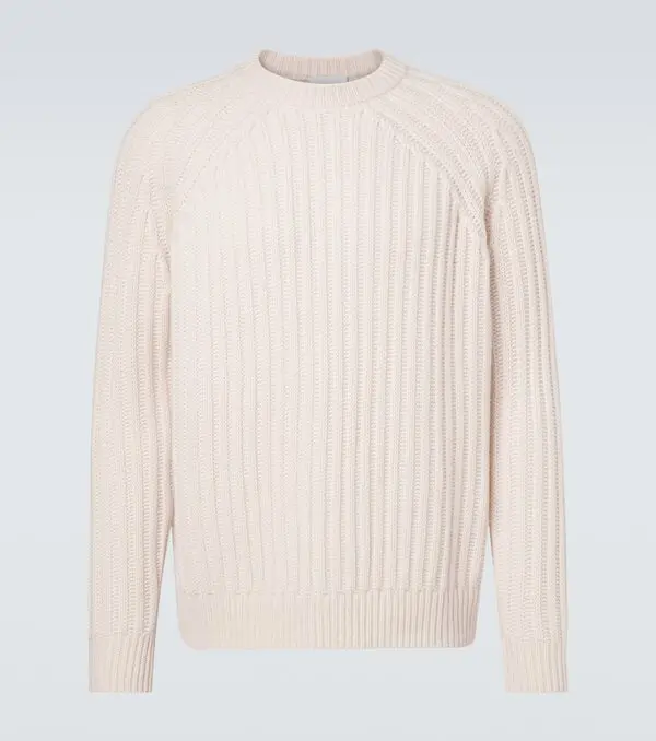 ALLUDE Ribbed Wool And Cashmere Sweater