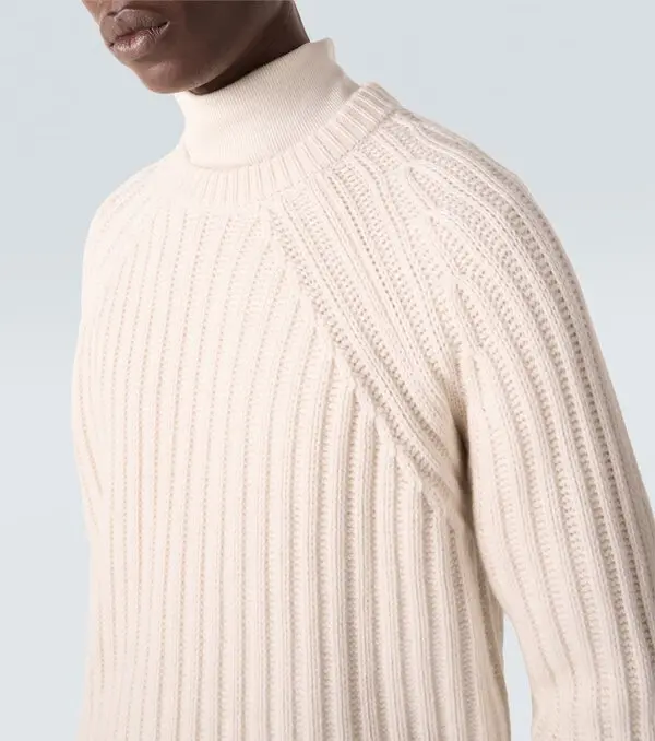 ALLUDE Ribbed Wool And Cashmere Sweater